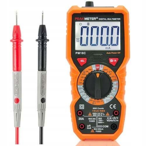Buy Digital multimeter true rms – current tester PEAKMETER PM18C PM18C ...
